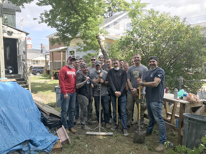 Military volunteers build for Habitat, renovate veteran home | News ...